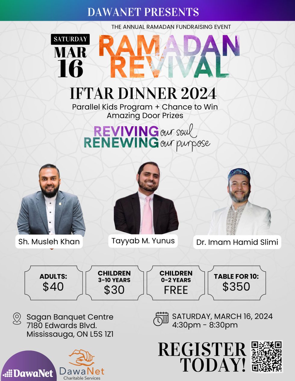 RAMADAN REVIVAL - IFTAR DINNER 2024 - Dawanet